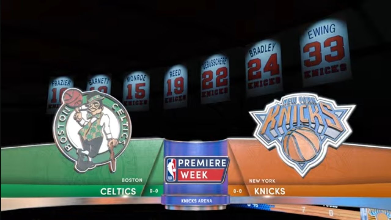 NBA Season Opener Boston Celtics vs New York Knicks - YouTube