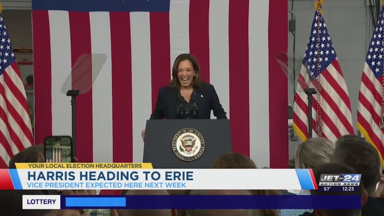 Vice President Kamala Harris plans to make campaign stop in Erie ...