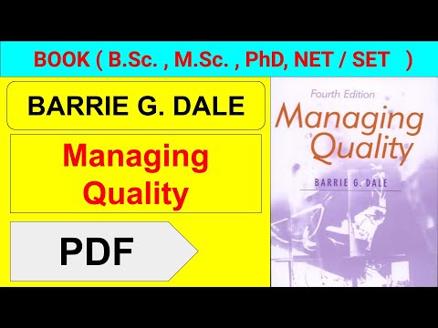 Managing Quality ( BARRIE G. DALE ) PDF Book - YouTube