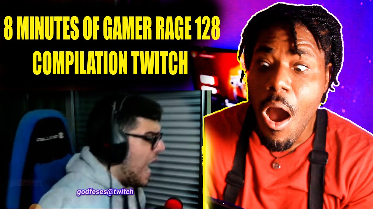 8 MINUTES OF GAMER RAGE 128 COMPILATION REACTION!!! - YouTube