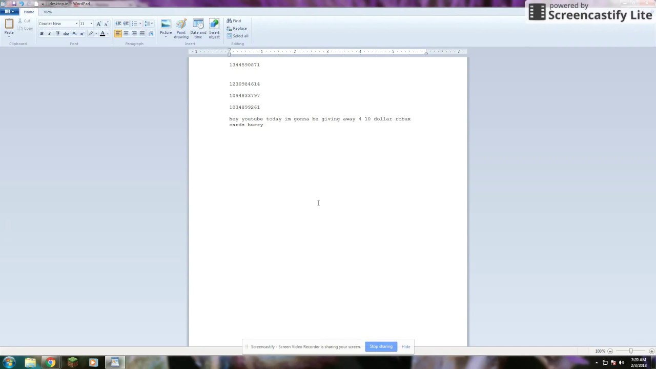 FREE $10 ROBUX CARD CODES [CODE NUMBERS IN DESCRIPTION] - YouTube