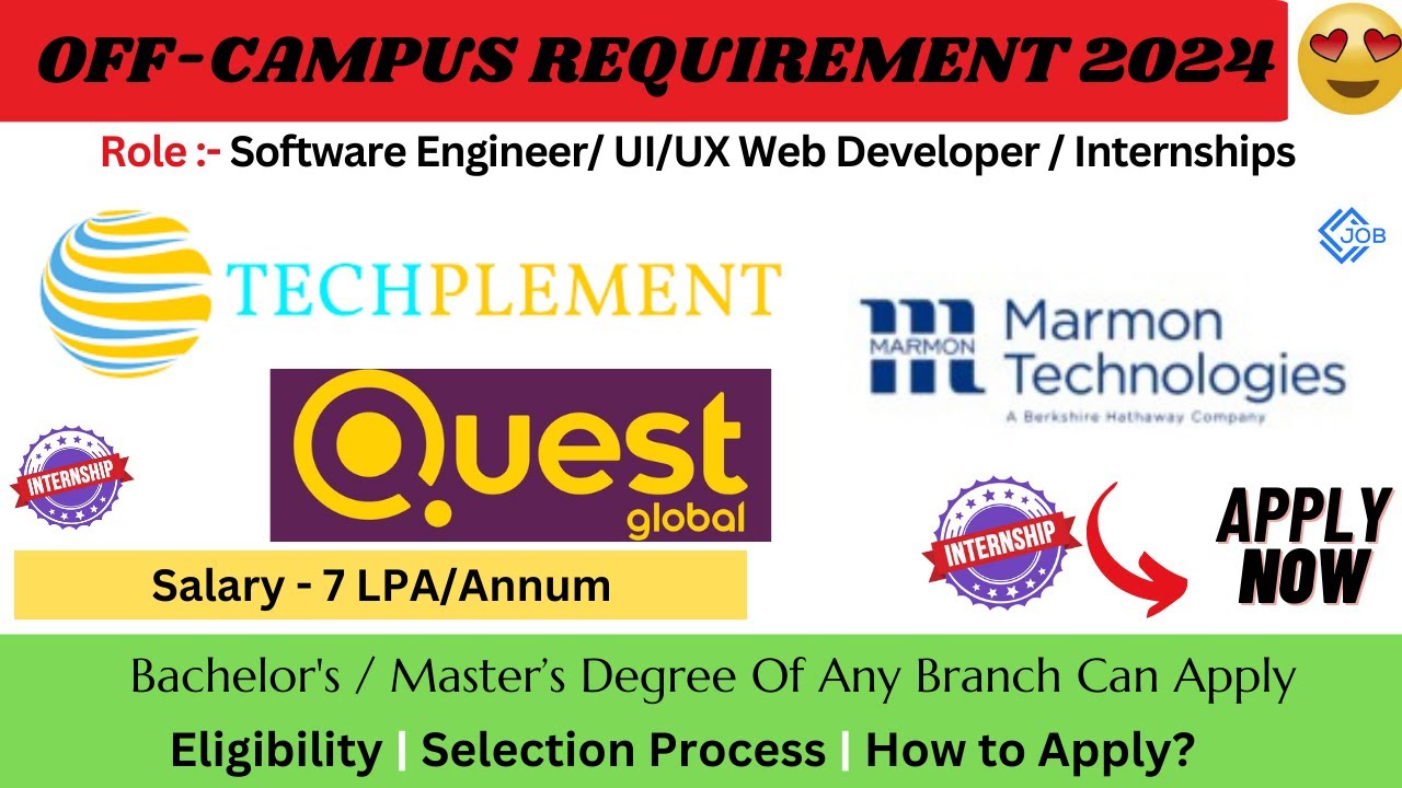 Quest Global is Hiring😍| Software Engineer Job for Fresher | Salary 7 ...