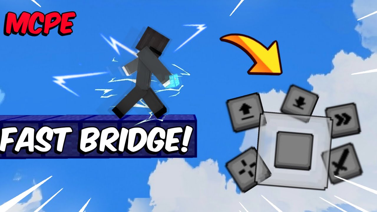 How to Speed Bridge Fast in MCPE | Fast Bridging - YouTube