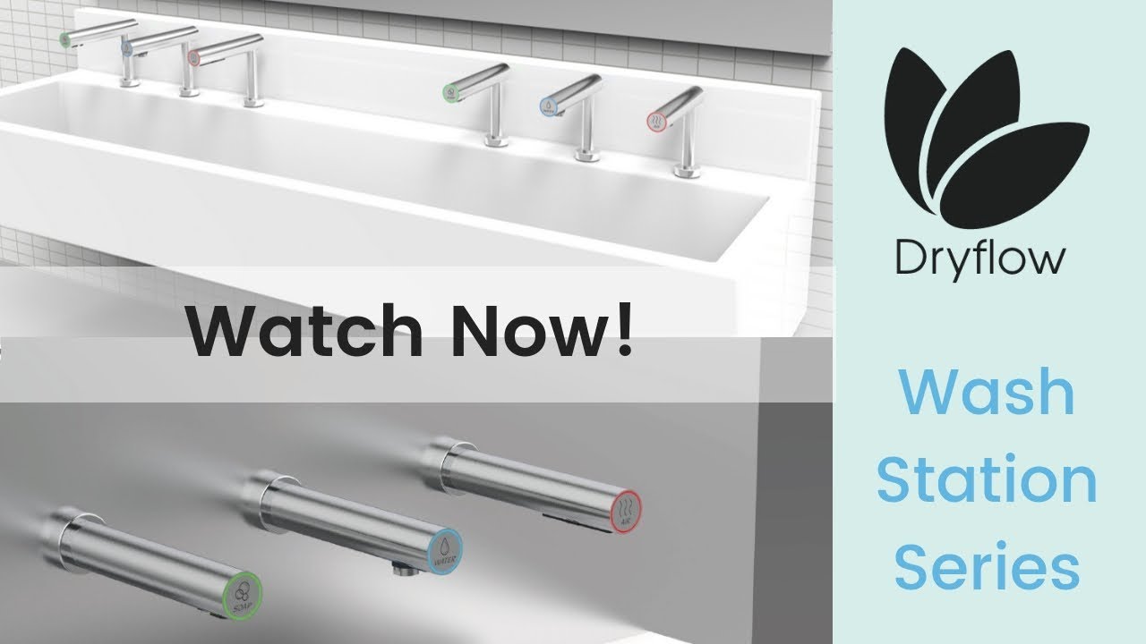 Over the sink hand dryer - Dryflow Wash Station Series - YouTube