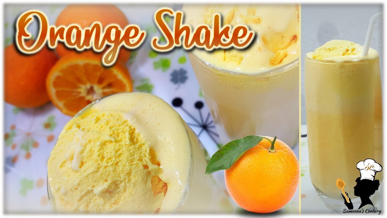Orange Shake | Variety MilkShake | ഓറഞ്ച് മിൽക്ക് ഷേക്ക് | Sameenas ...