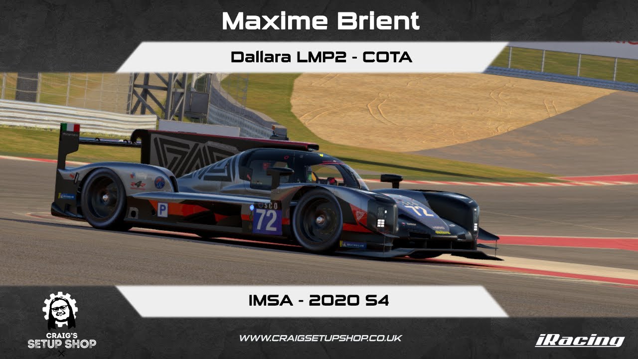 iRacing - 20S4 - Dallara LMP2 - IMSA - COTA - MaB - YouTube