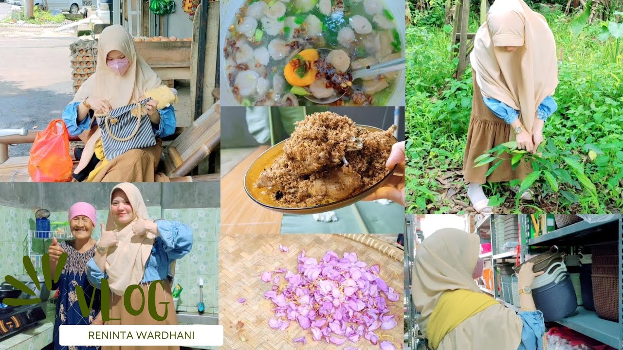 SIANG HARI PANAS-PANAS BELANJA GENDONG BAYI, MASAK-MASAK, PERTAMA KALI ...