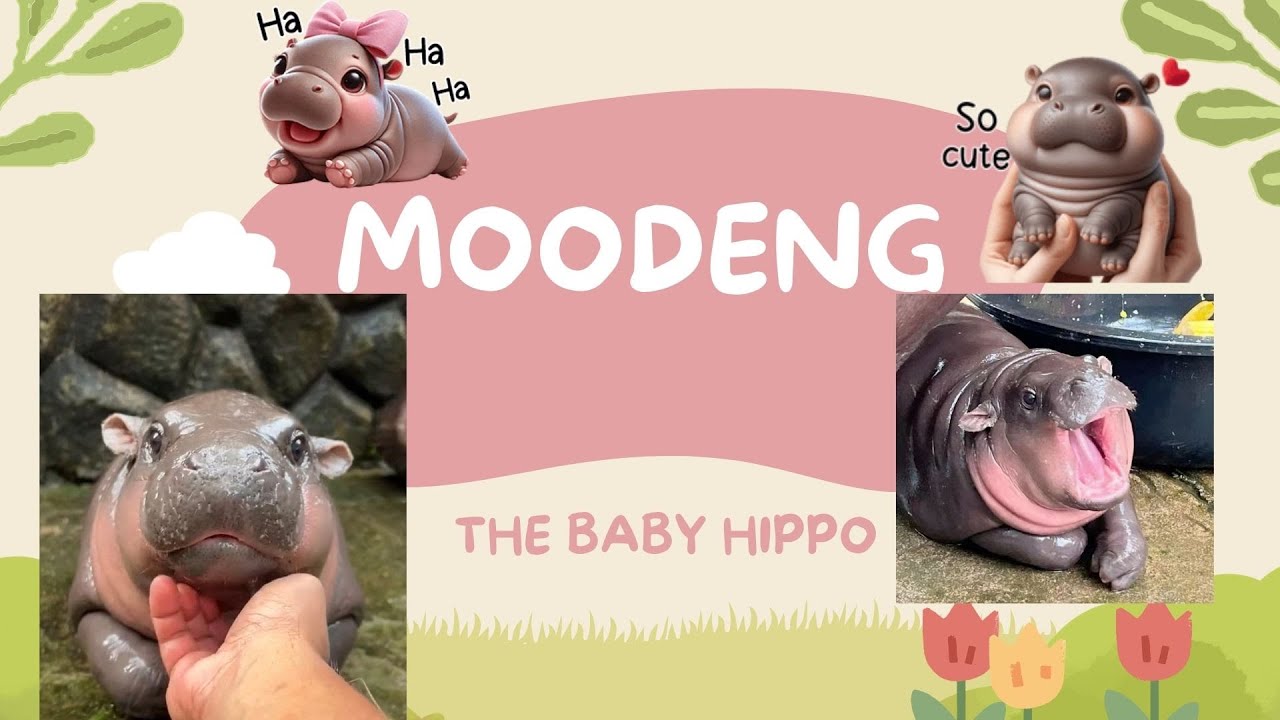 THIS baby pygmy hippo’s sweetheart! #moodeng #babyhippo #หมูเด้ง ...