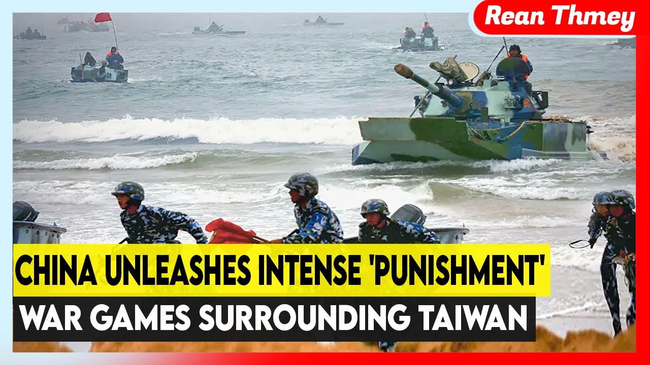 China launches 'punishment' war games around Taiwan - YouTube