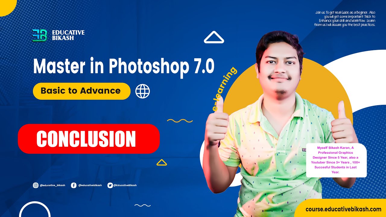 CONCLUSION - Master in Photoshop 7.0 - Basic to Advance FREE Course ...