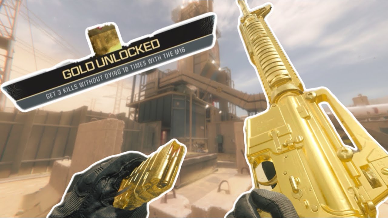 I Unlocked Gold for the M16 in MW3 - YouTube