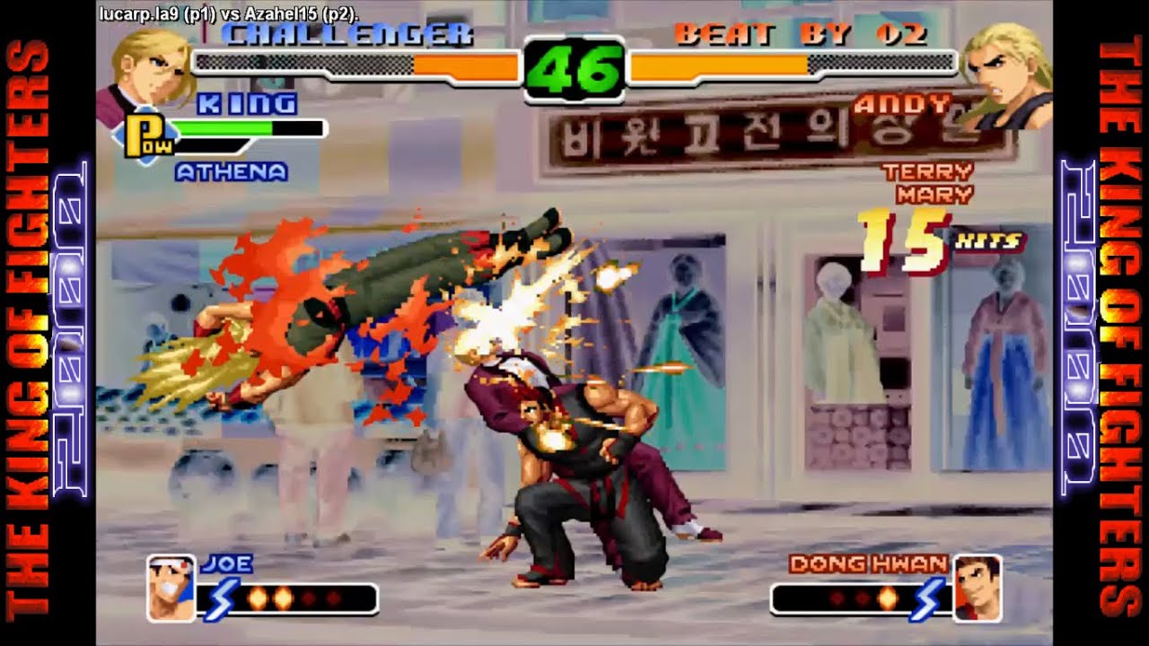 KOF 2000 Combo Andy ST Dong Hwan Fightcade - YouTube