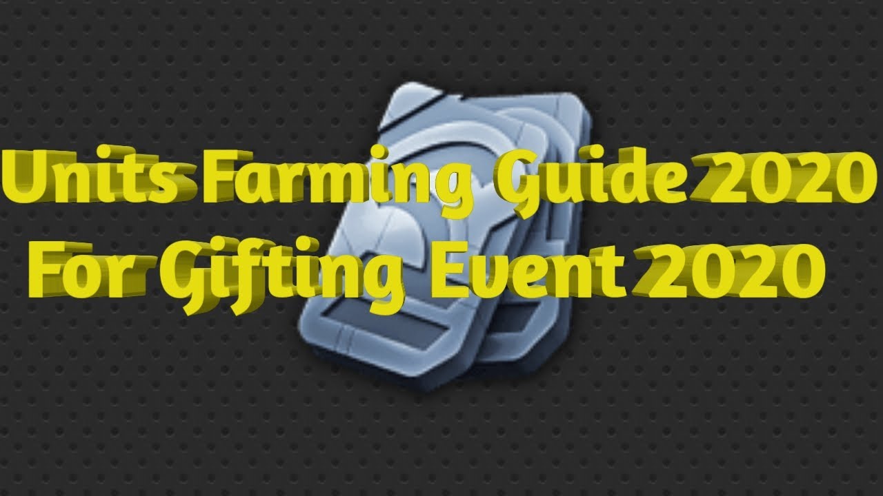 MCoC Units Farming Guide 2020 - YouTube