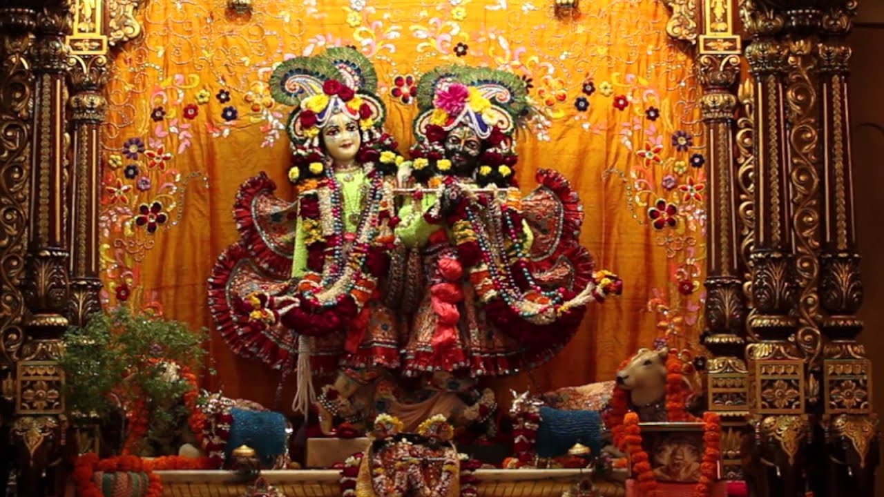 Krishna Balaram temple Vrindavan - YouTube