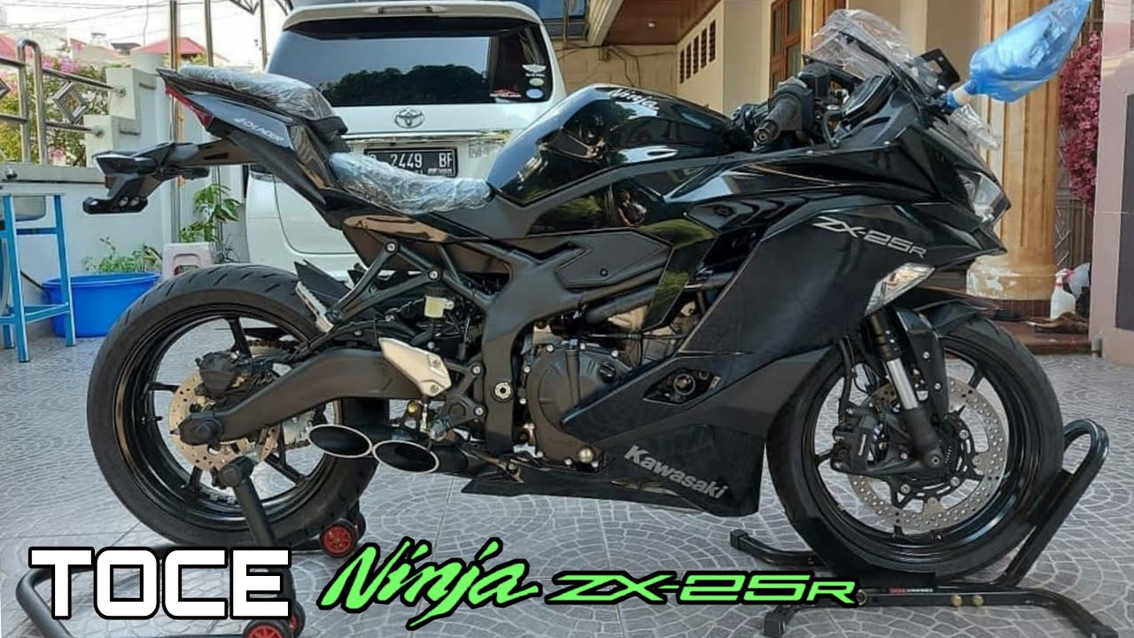ZX25R TOCE Exhaust sound ท่อ TOCE เสียงลั่น ไฟแลบ - YouTube