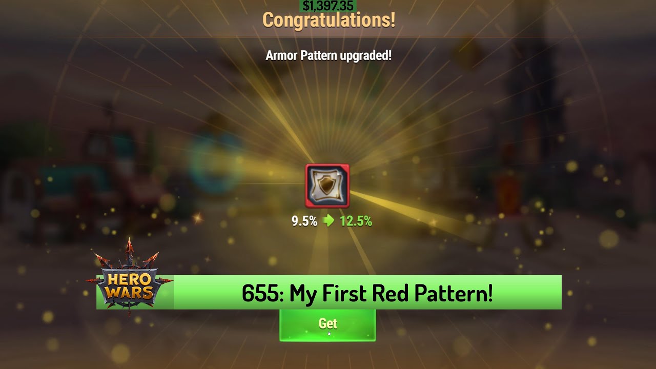 Let's Play Hero Wars 655: Getting My Armor War Flag Pattern to Red Rank ...