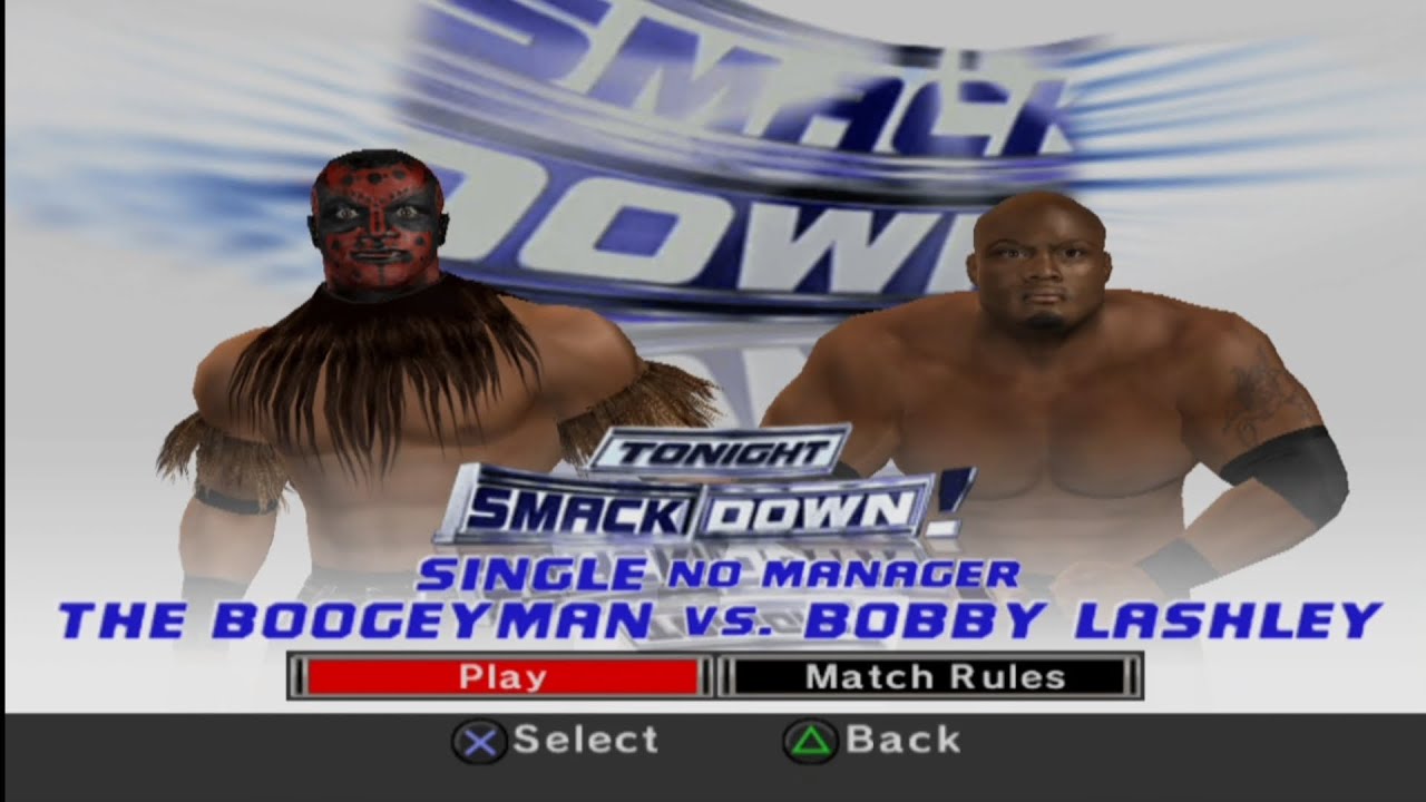 WWE SmackDown vs. Raw 2007 - The Boogeyman vs Bobby Lashley - YouTube