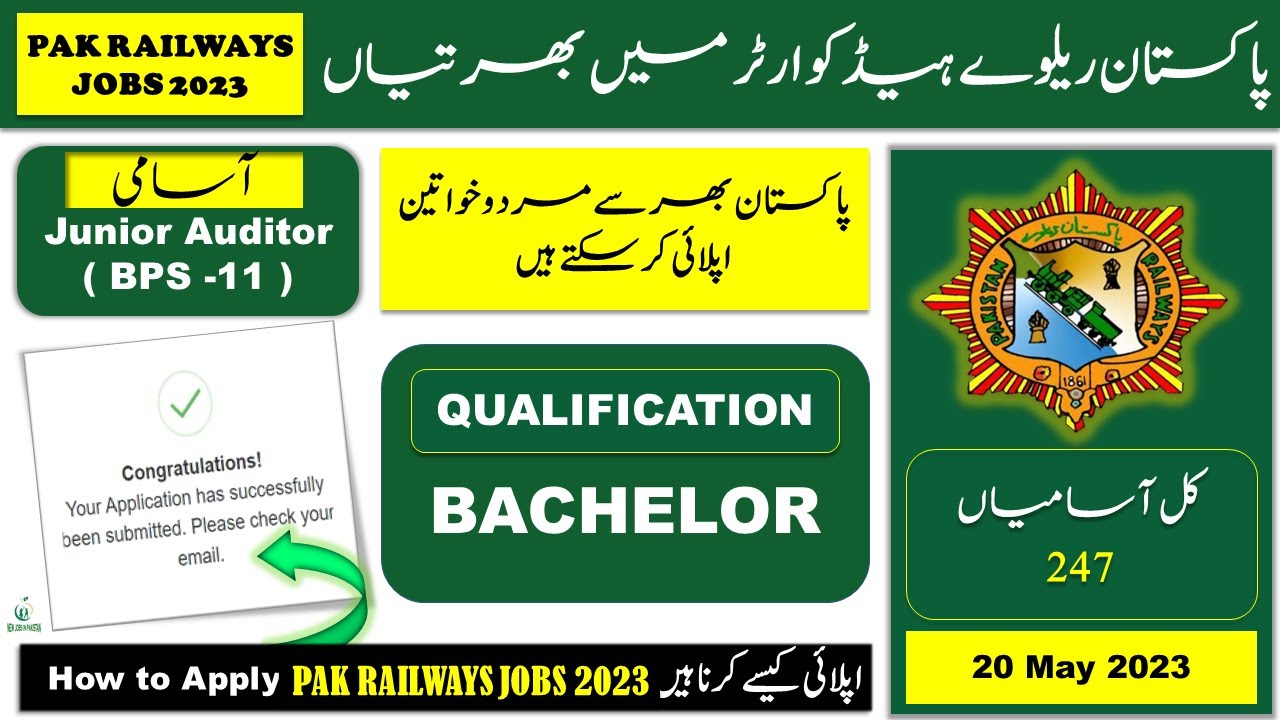 Pakistan Railways Jobs 2023 | PR Jobs 2023 | CGA Pakistan Railways ...