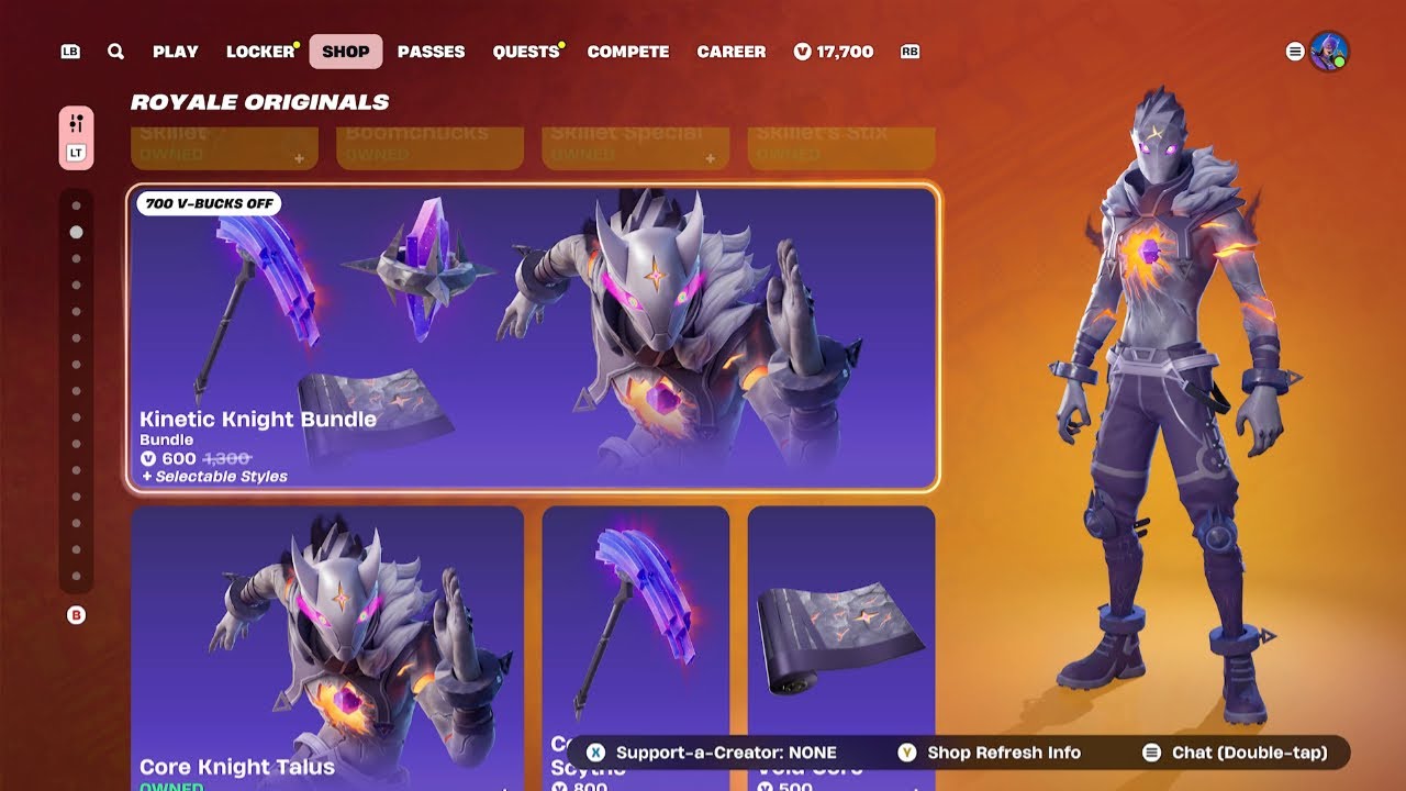 FORTNITE BUYING CORE KNIGHT TALUS - YouTube