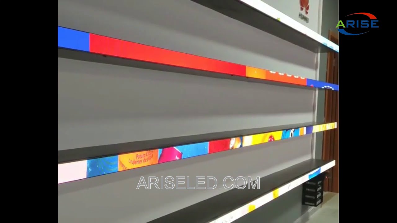 UHD LED Display Advertising Video Board Shelf Strip Tag Screen for ...