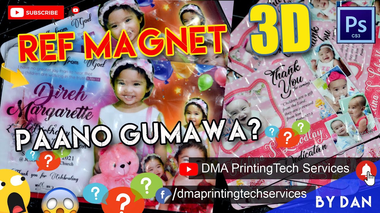 Paano Gumawa ng Ref Magnet 3D for Giveaways and Souvenir | Step by Step ...