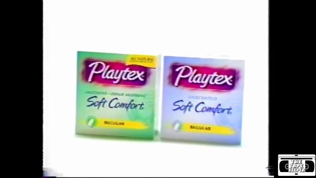 Playtex Soft Comfort Tampons - 2004 - YouTube