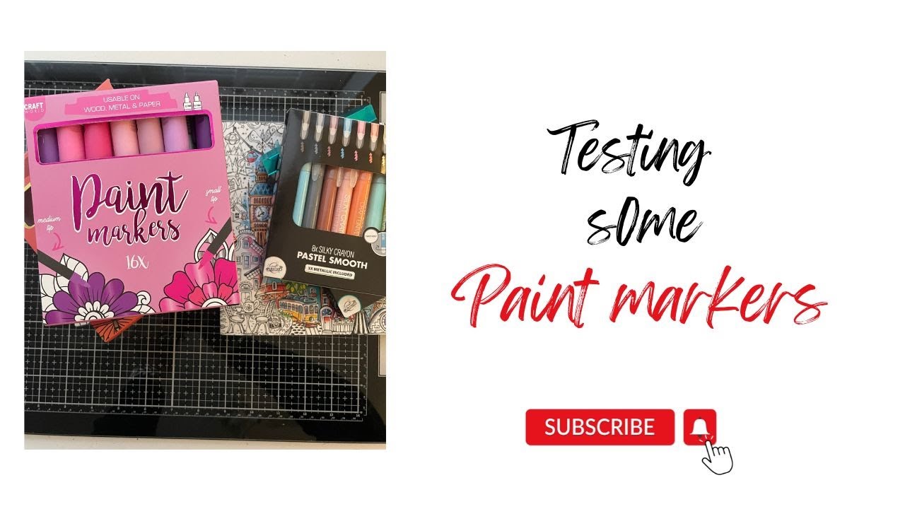 Testing acrylic paint markers - YouTube