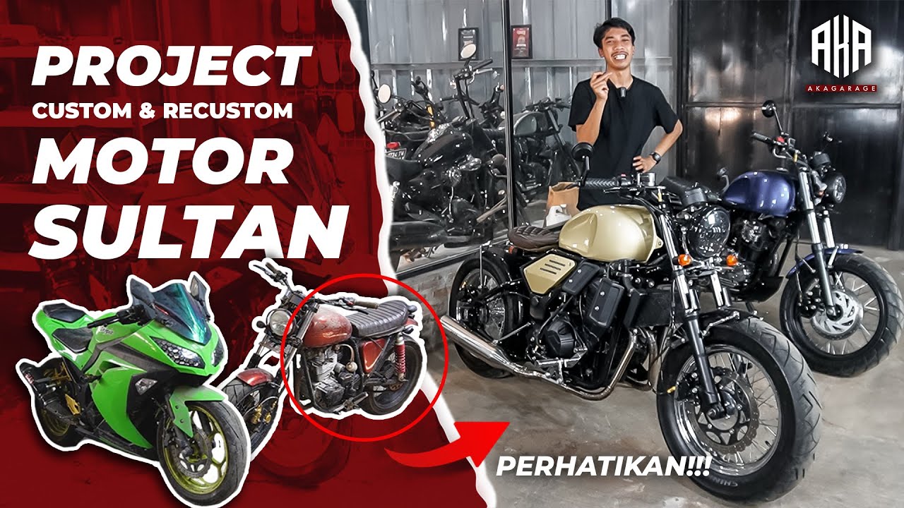 CUSTOM KAWASAKI NINJA BOBBER & YAMAHA SCORPIO RE-CUSTOM!! SULTAN ...
