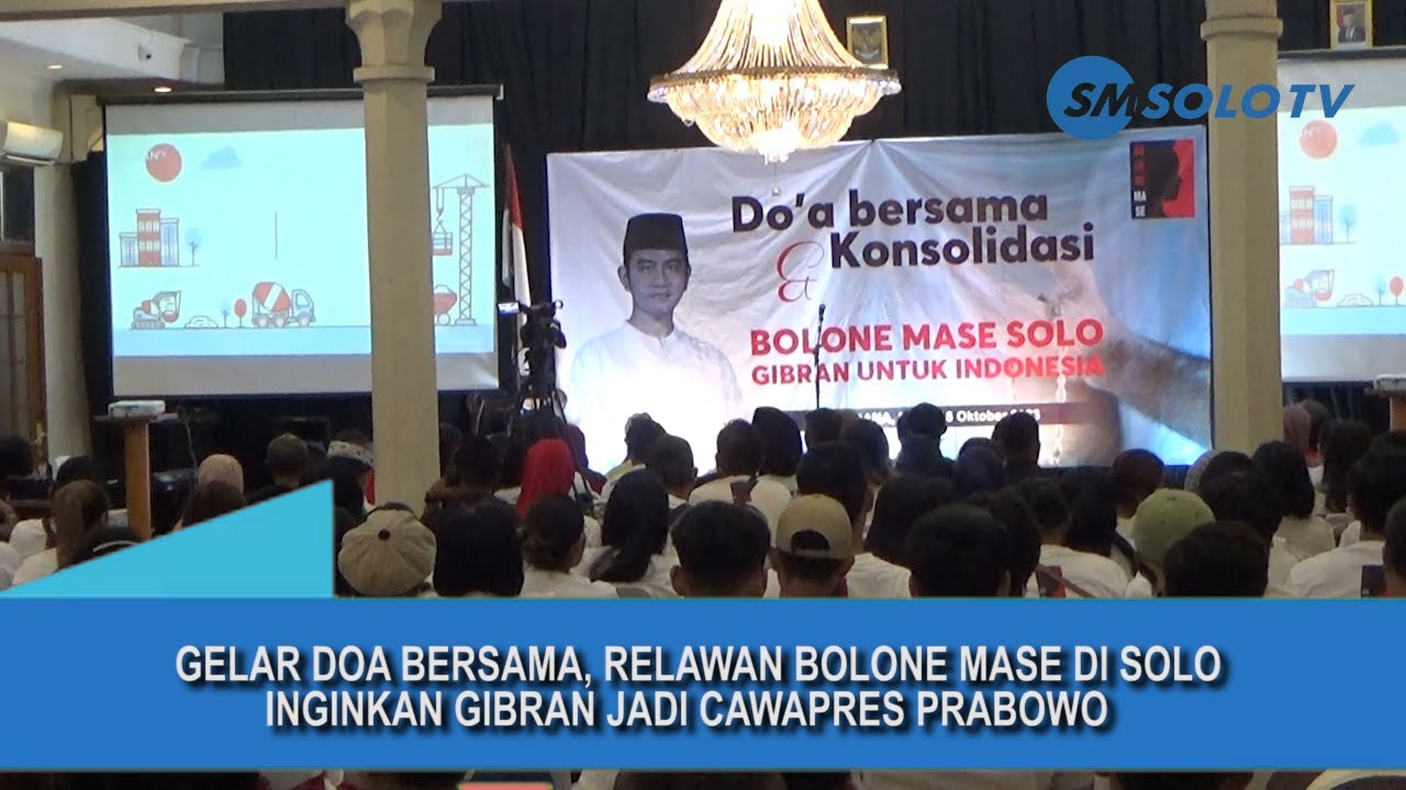 7 Organ Relawan Bolone Mase Doa Bersama agar Mas Gibran Jadi Cawapres ...