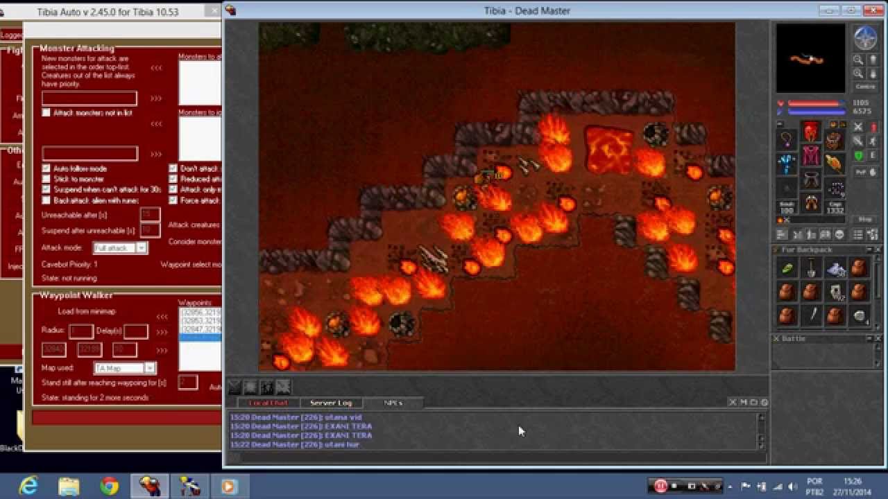 COMO PASSA POR CIMA DO FOGO TIBIA AUTO - YouTube