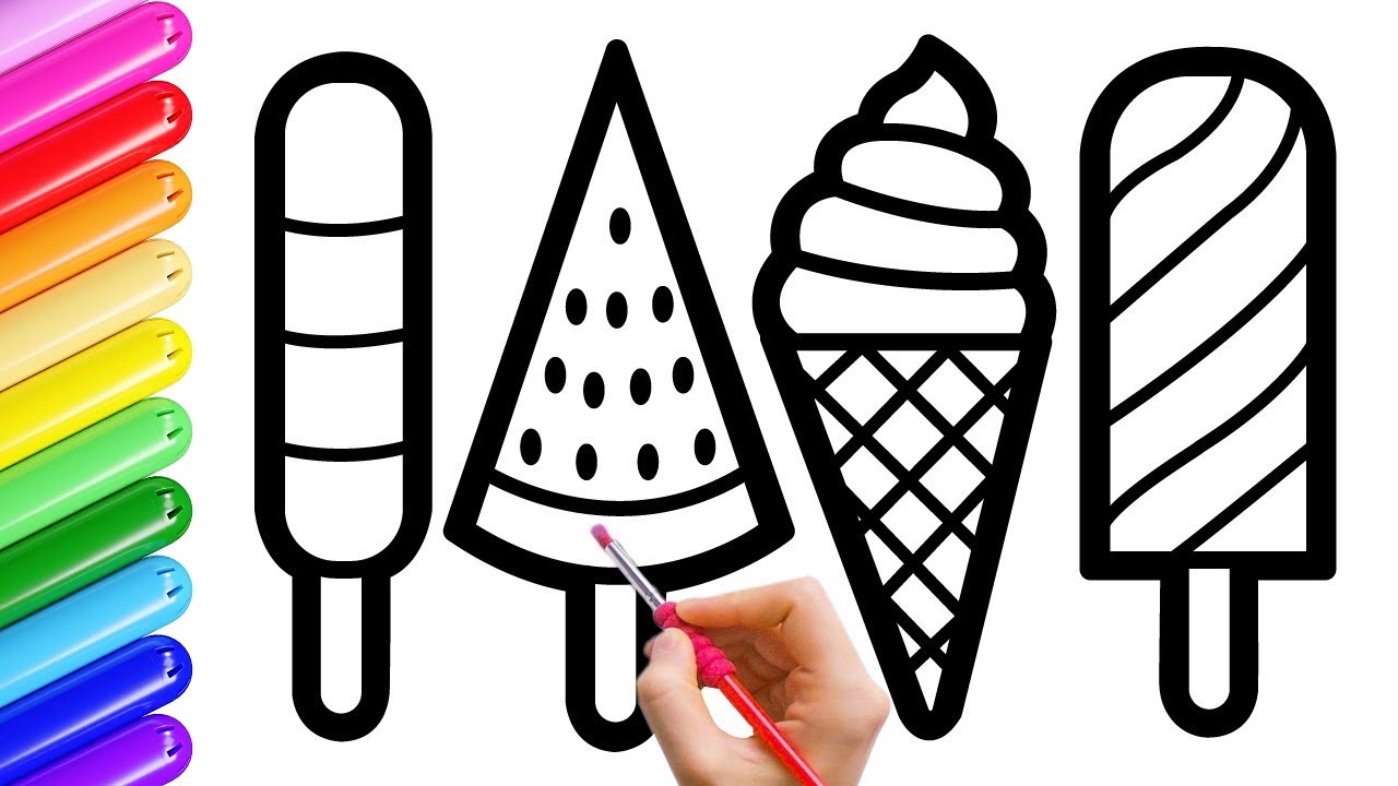 Jak Narysować Lody łatwo Dla Dzieci | Rysunki Krok Po Kroku Dla Dzieci ...