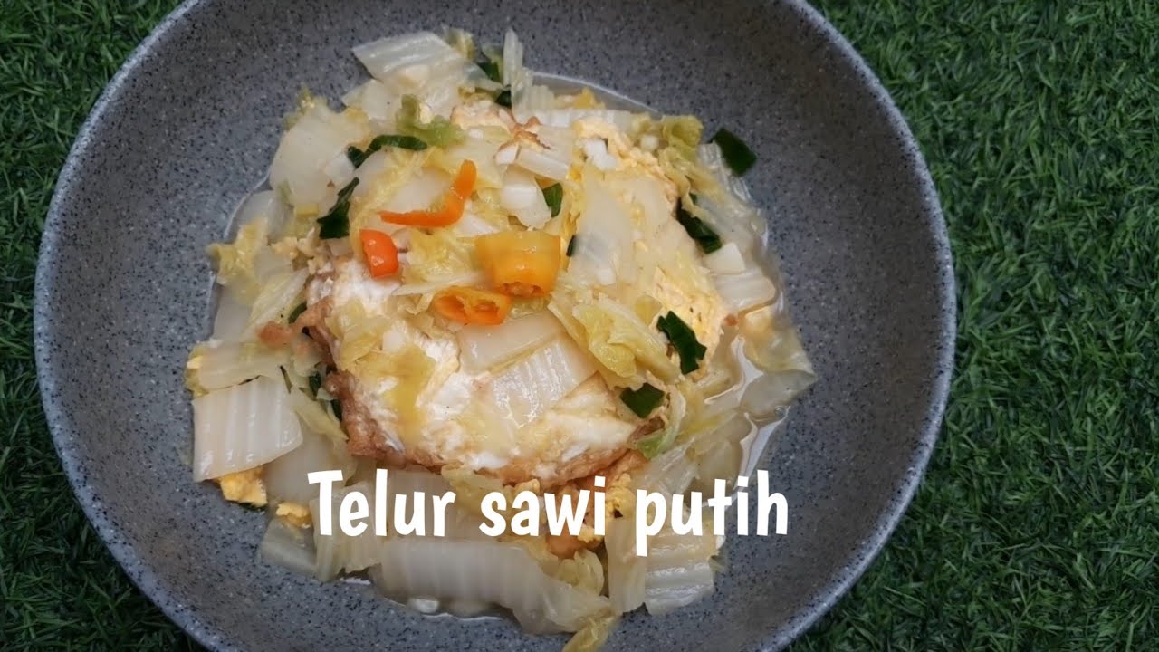 SAWI DAN TELUR DI MASAK INI AJA, SIMPLE DAN ENAK !! - YouTube