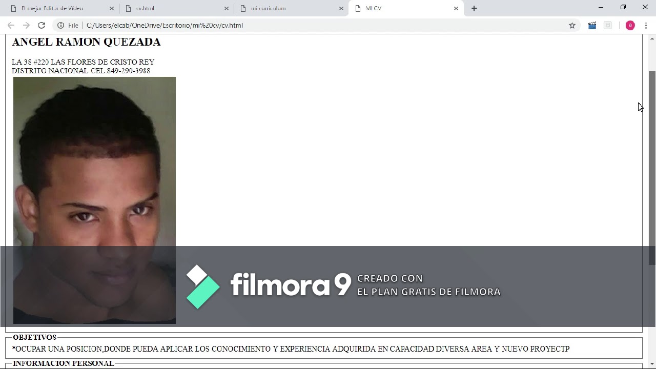 como hacer un curriculum en html y css - YouTube