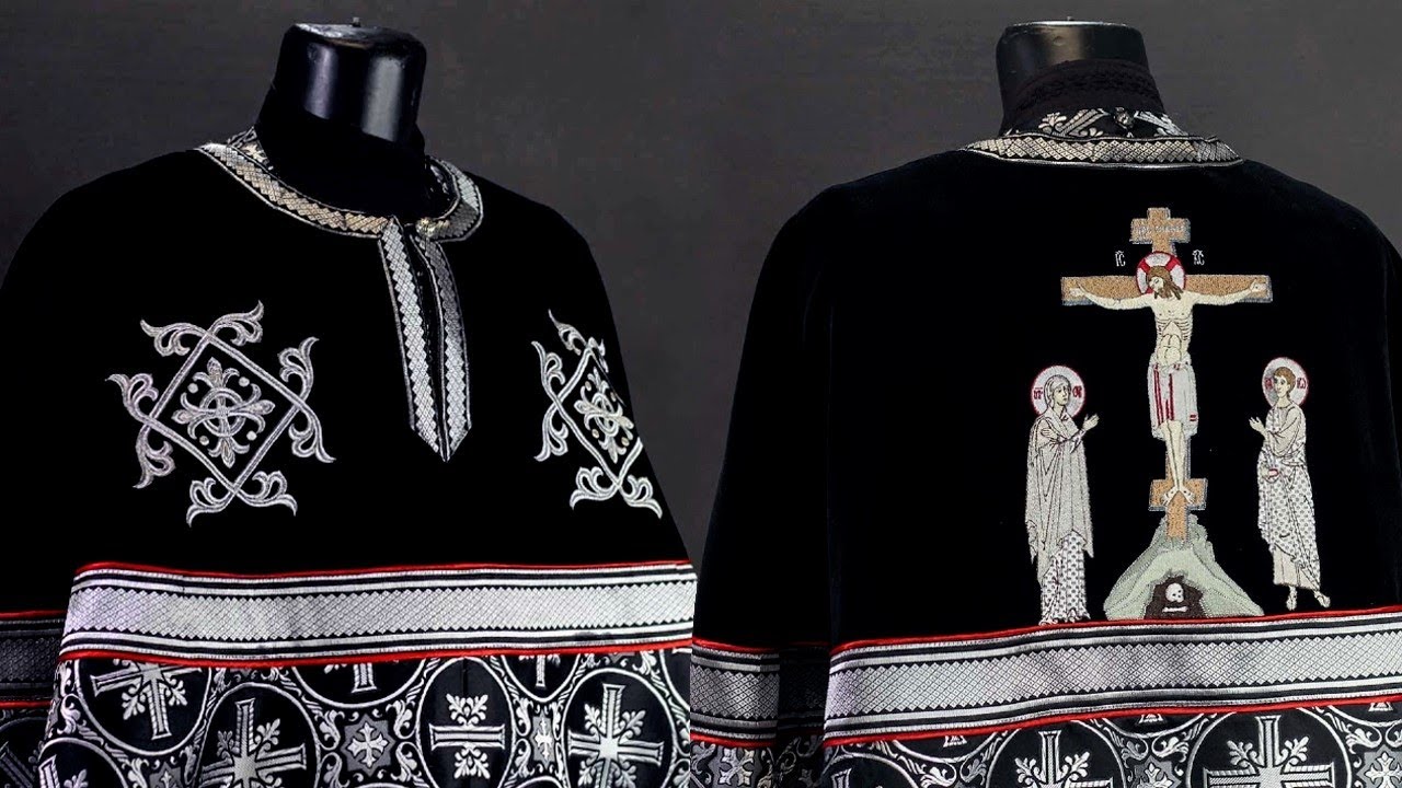 Greek-Style Vestments with Golgotha Embroidery - YouTube
