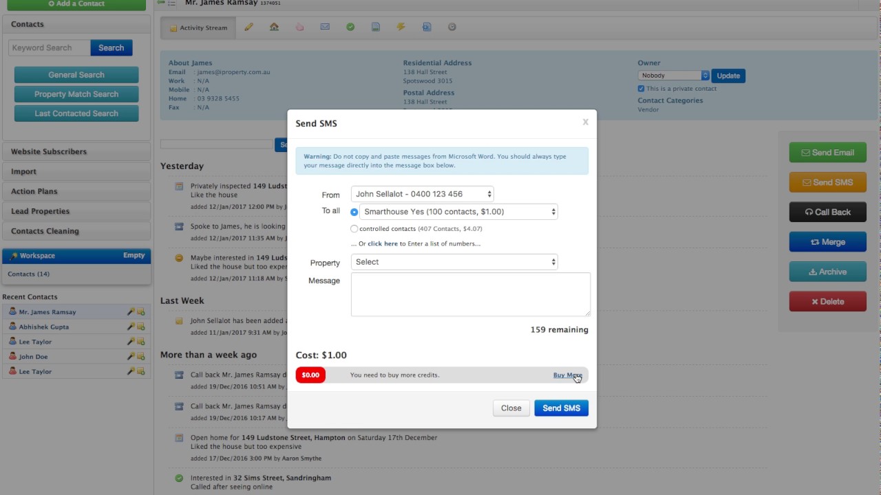 Top Up SMS Credits - YouTube