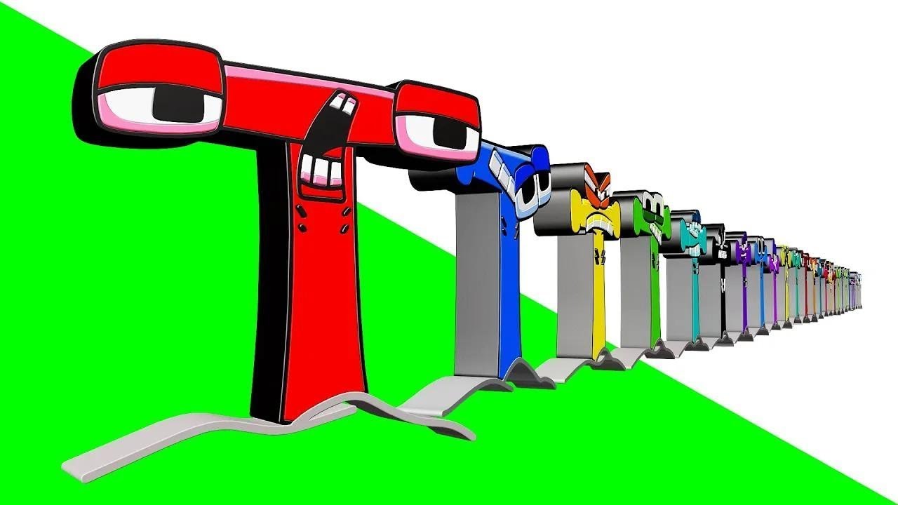 ALPHABET LORE 3D - ITS COLORS ORDER - YouTube