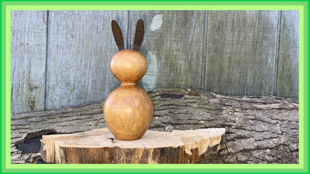 Woodturning A Rustic Rabbit from An Apple Wood Log - Another Way I Deal ...