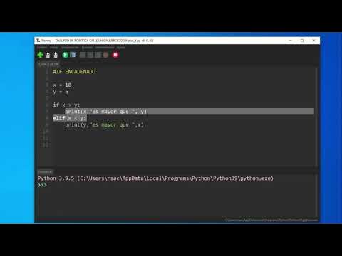 Condicionales if encadenados o anidados en Python - YouTube