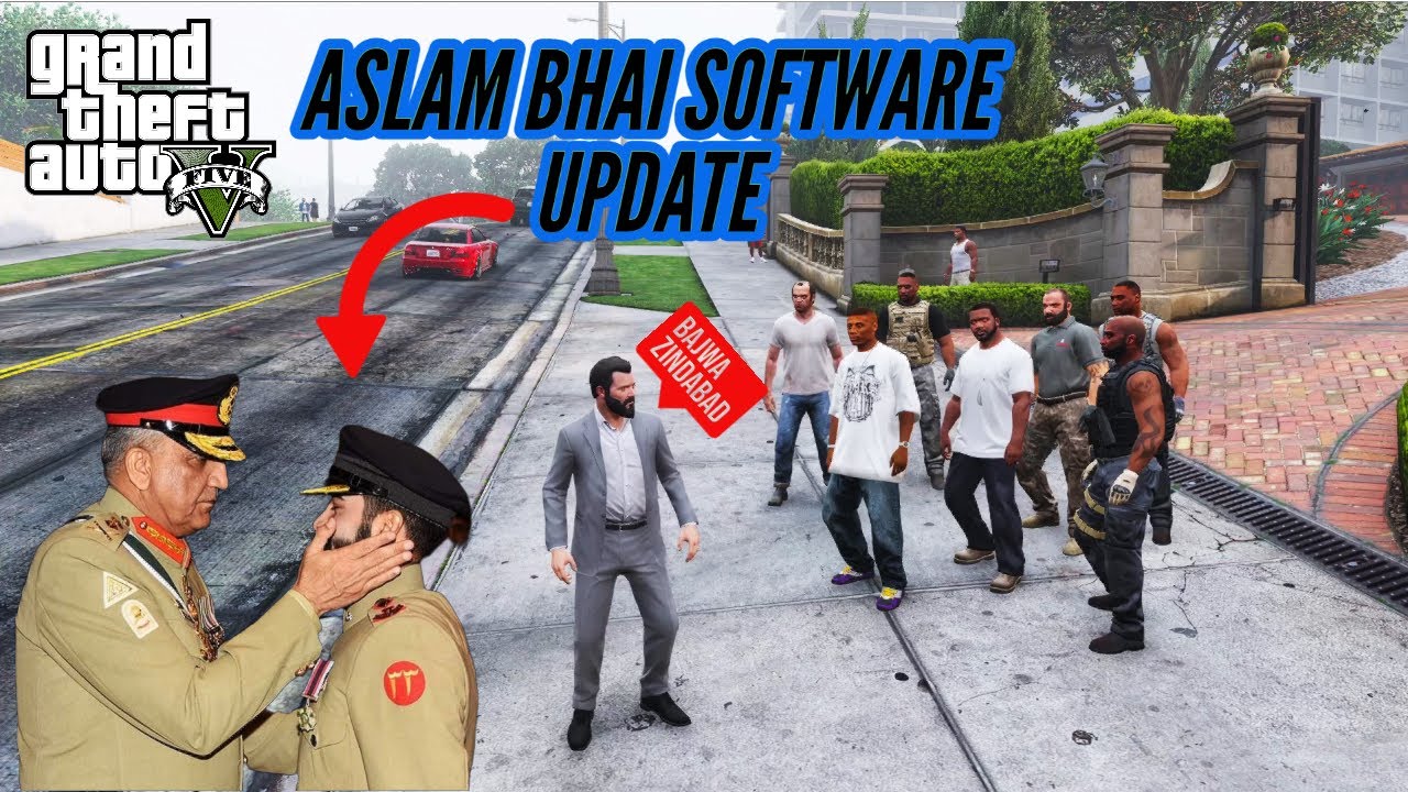 ASLAM BHAI SOFTWARE UPDATE | GTA V GAMEPLAY SERIES #8 | HAMZA SHAIKH ...