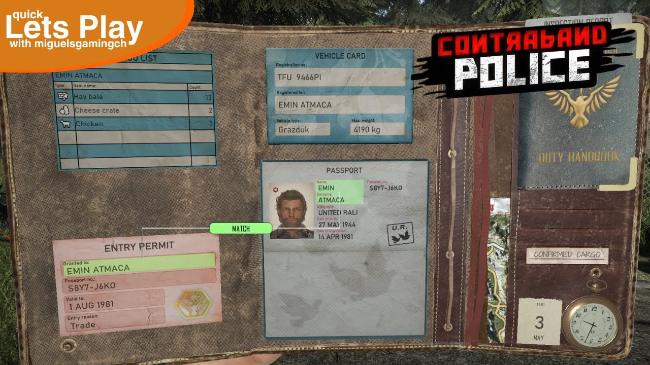 Quick Lets Play: Contraband Police Challenge Mode - YouTube
