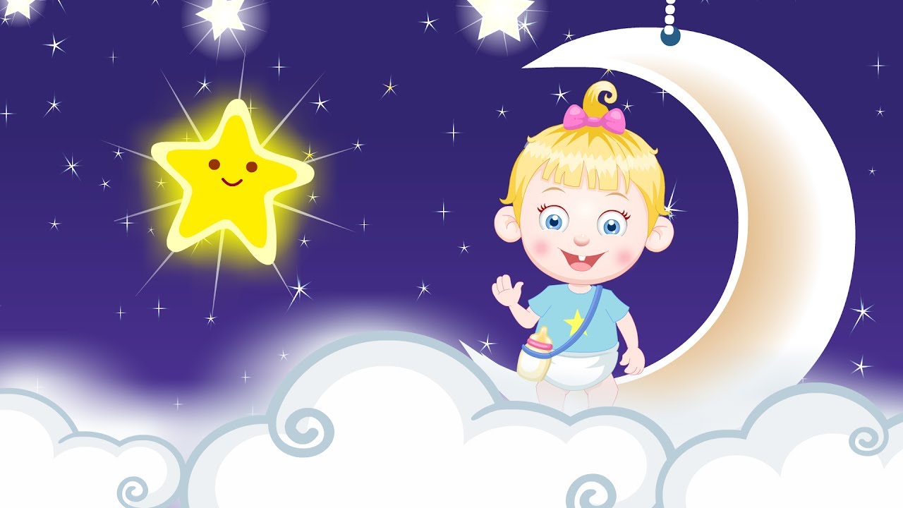Twinkle Twinkle Little Star w Little Baby - Kindergarten Cartoon and ...