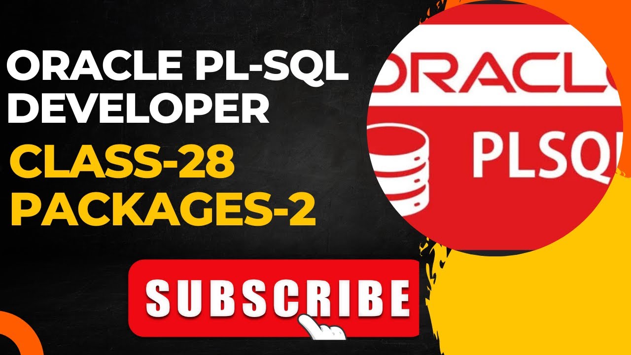 Oracle Pl Sql Class 28 Package 2 Oracleplsql Plsql Oracledeveloper Oracle Oracleinterview 6359