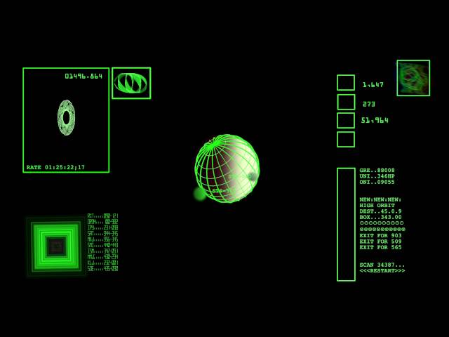 Futuristic Computer Screen