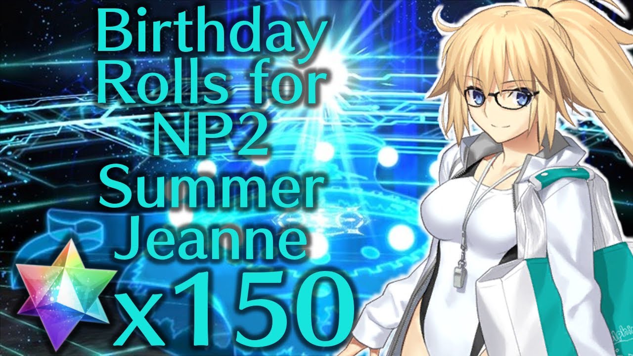 FGO: Birthday Rolls (Summer Jeanne Banner) - YouTube
