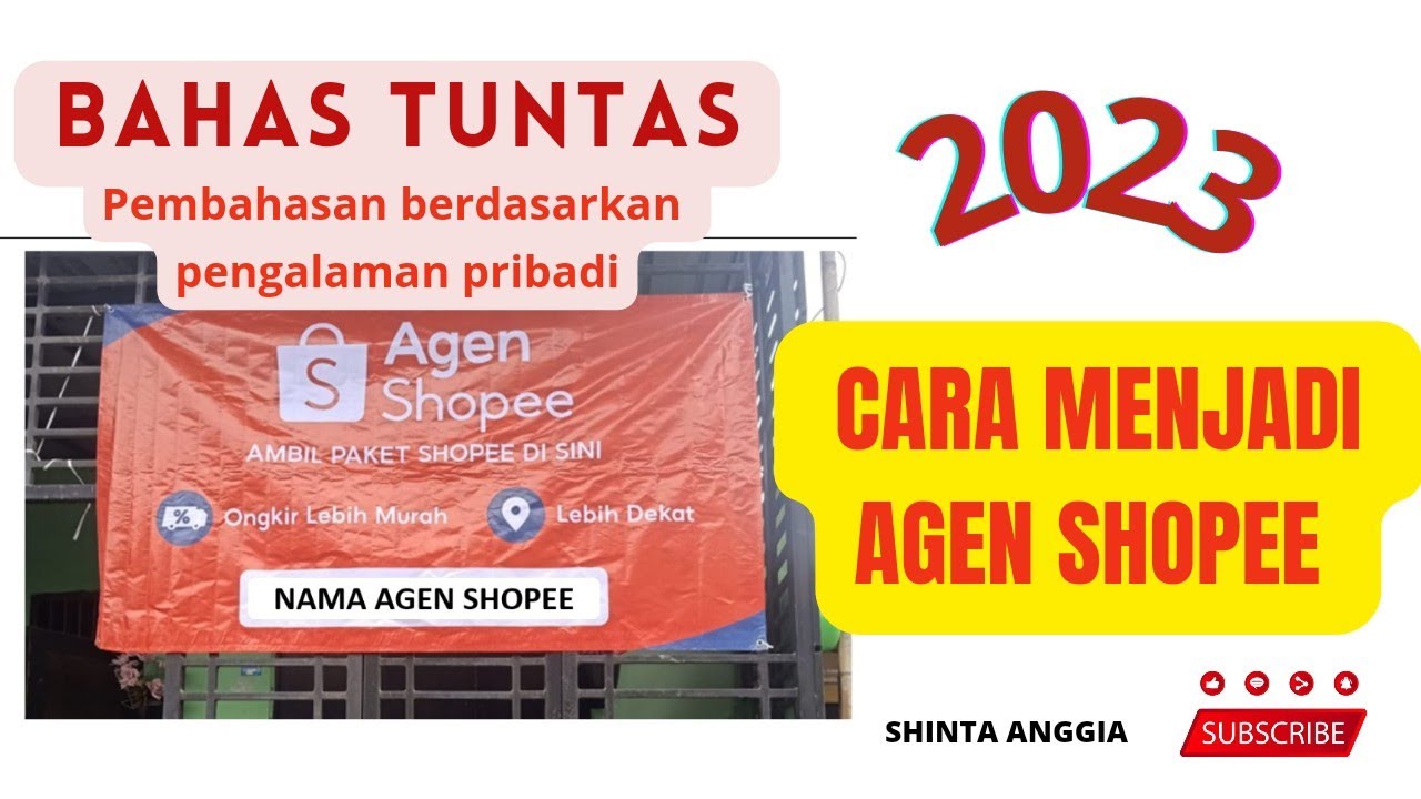 CARA MENJADI AGEN SHOPEE 2023 / MENJADI AGEN SHOPEE TERBARU / DAFTAR ...