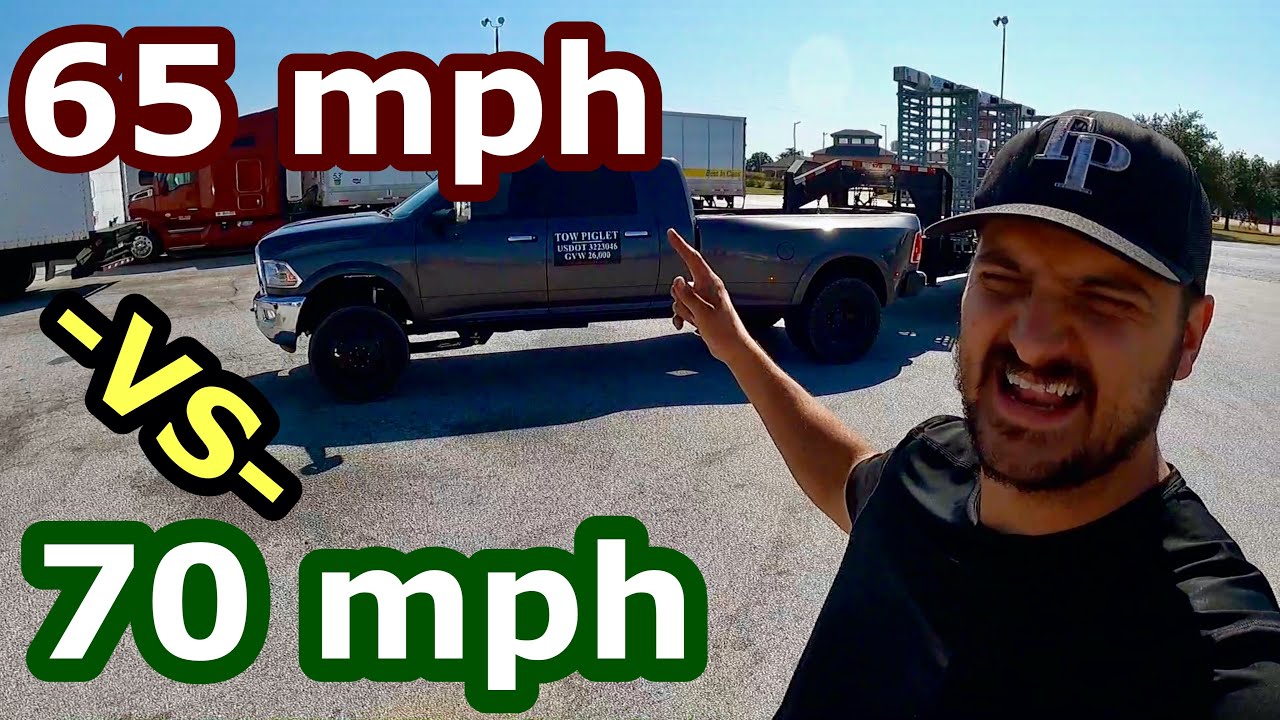 65 mph VS 70 mph - MPG TEST | 2015 Ram 3500 6.7 Cummins - YouTube
