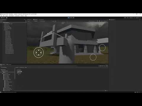 Cara menambahkan model 3D sebuah bangunan ke dalam Unity dan memberinya komponen Mesh Collider ...