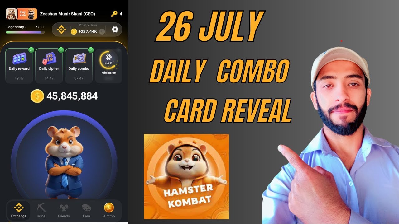 Hamster Combat 26 Jul Daily Combo Card - YouTube