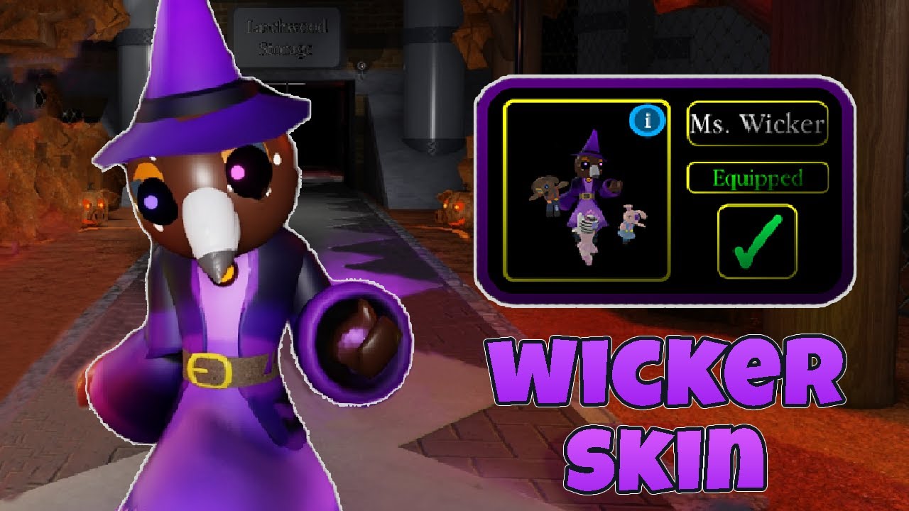 How to get the Ms Wicker Skin in Piggy Entidelirium | Roblox - YouTube
