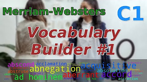 Merriam-Webster's Vocabulary Builder - YouTube
